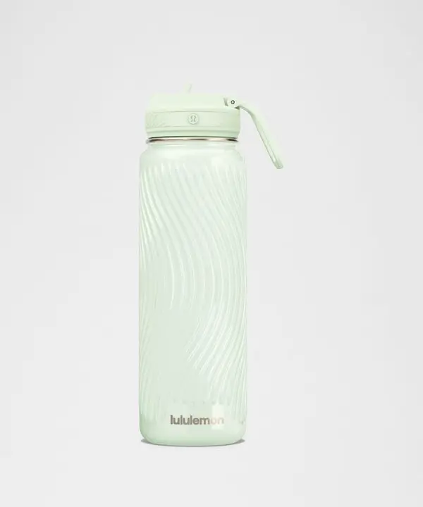 Lululemon Back To Life Sport Bottle 24oz Straw Lid - Matcha Magic