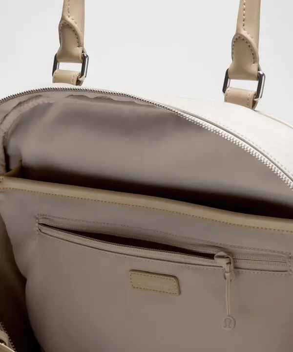 Lululemon Bowler Duffle Bag - Downtown Tan/wacky Khaki/silver