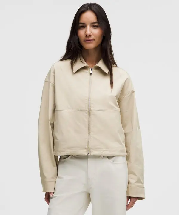 Lululemon Twill Collared Jacket - Trench