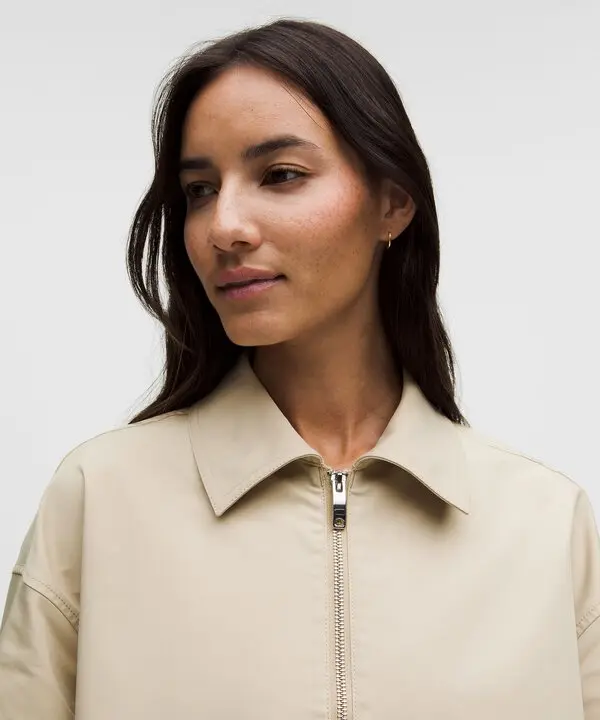 Lululemon Twill Collared Jacket - Trench