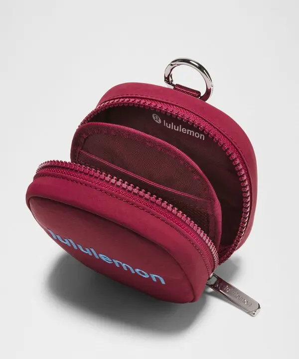 Lululemon Clippable Commuter Organizer Pouch - Raspberry Rave/dreamy Blue/silver
