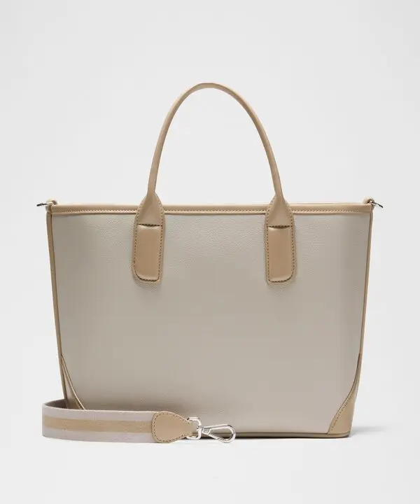 Lululemon Classic Tote Mini 6l - Downtown Tan/wacky Khaki/silver
