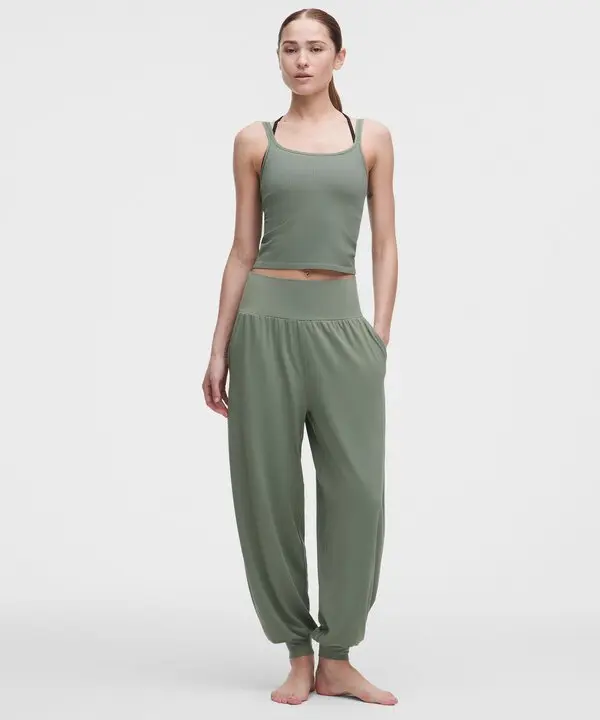 Lululemon Rulu Drapey Oversized High-rise Yoga Jogger - Willow Leaf