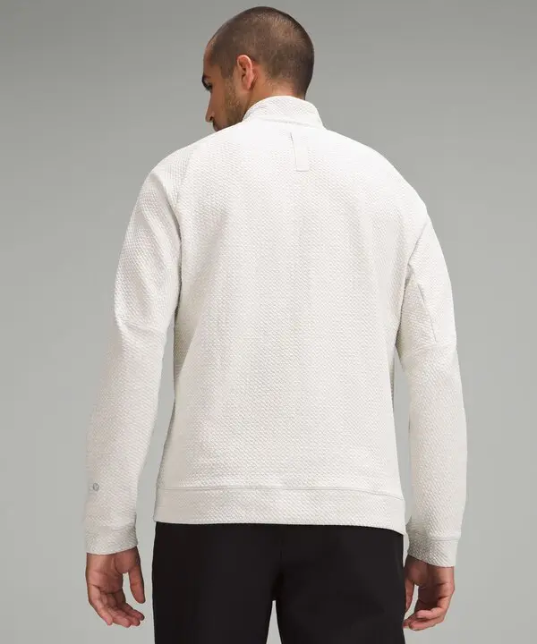 Lululemon Ease The Day Half Zip - Heathered Bone/black