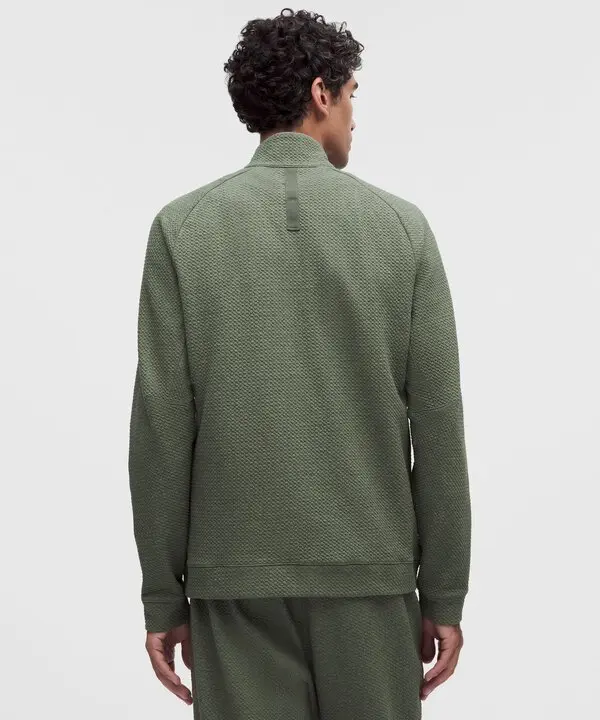Lululemon Ease The Day Half Zip - Heathered Sassy Sage/black