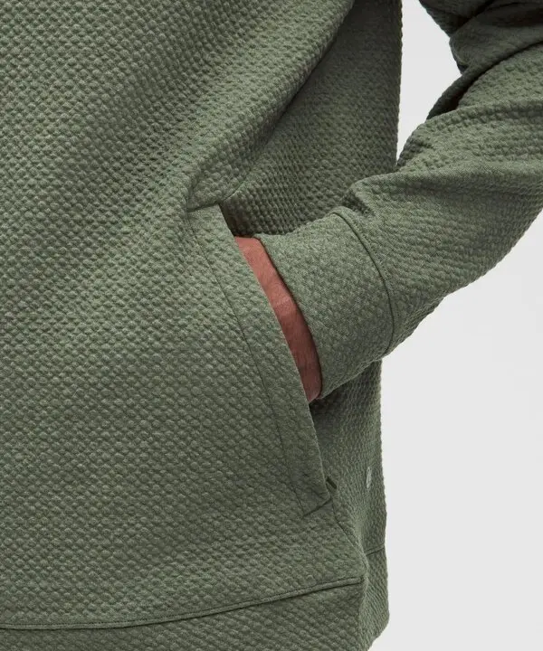 Lululemon Ease The Day Half Zip - Heathered Sassy Sage/black