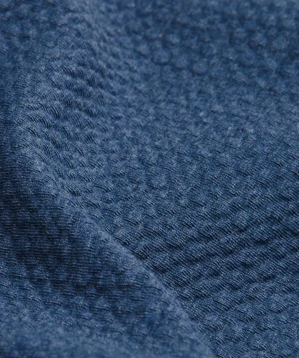 Lululemon Ease The Day Half Zip - Heathered Blue Twill/black