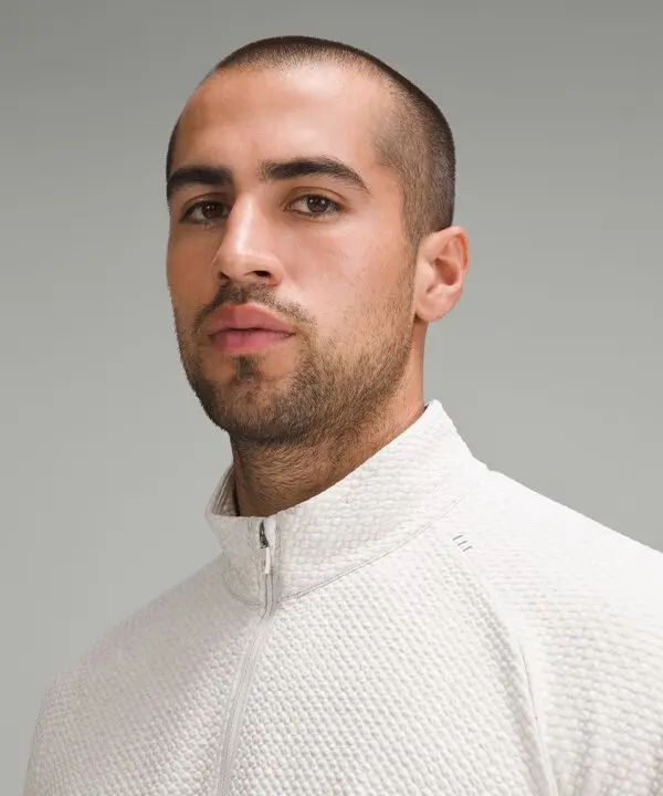Lululemon Ease The Day Half Zip - Heathered Bone/black