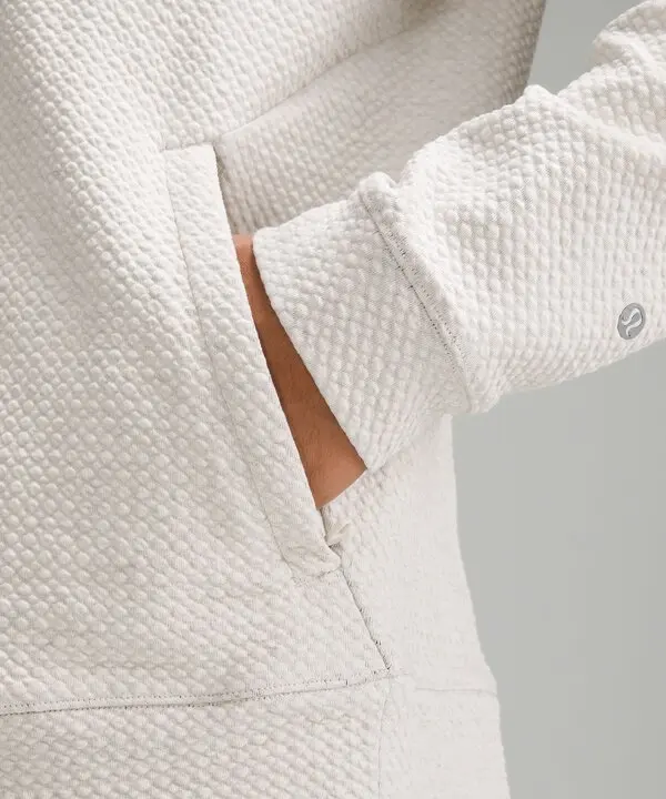 Lululemon Ease The Day Half Zip - Heathered Bone/black