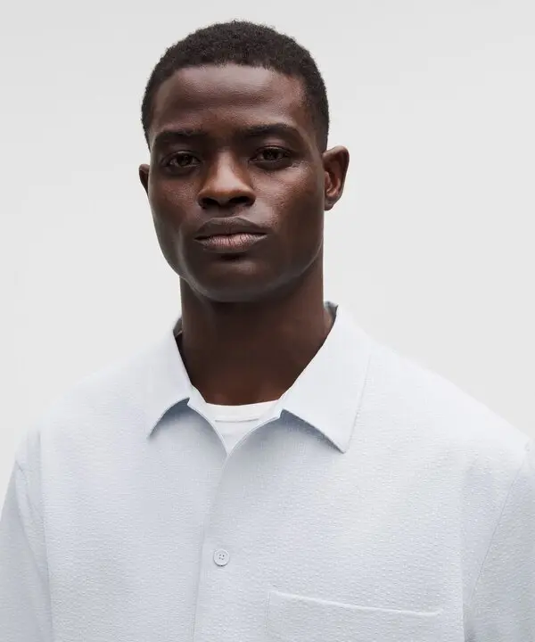 Lululemon Airing Easy Camp-collar Shirt - Starch Blue