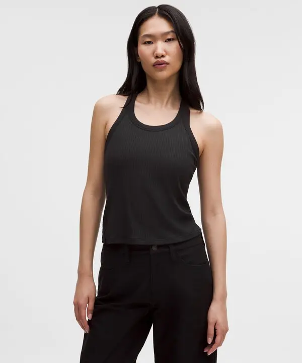 Lululemon Hold Tight Micro-rib Racerback Tank Top - Black