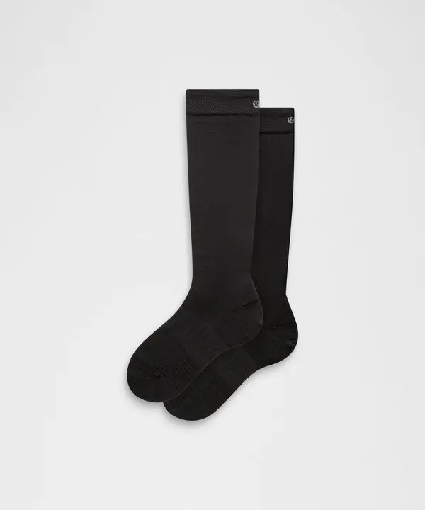 Lululemon Power Stride Knee-high Socks - Black/black
