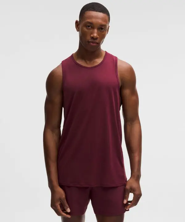 Lululemon Fast And Free Tank - Burgundy Bay