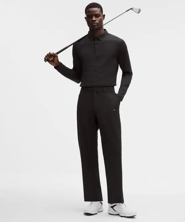 Lululemon Showzero Long-sleeve Polo Shirt - Black