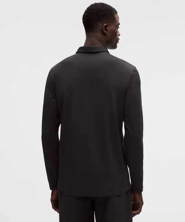 Lululemon Showzero Long-sleeve Polo Shirt - Black
