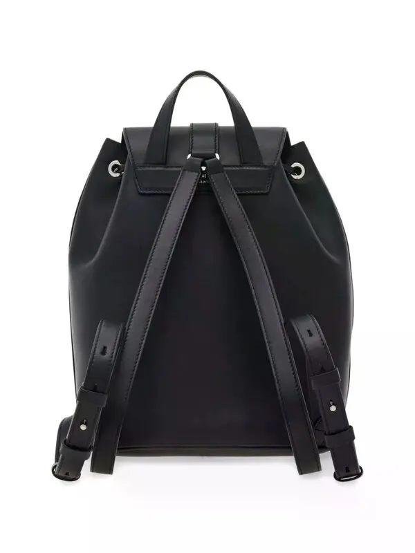 FERRAGAMO Gancini Leather Backpack - Black