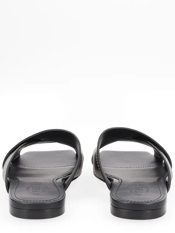 TOD'S Cross-strap Sandals - Black