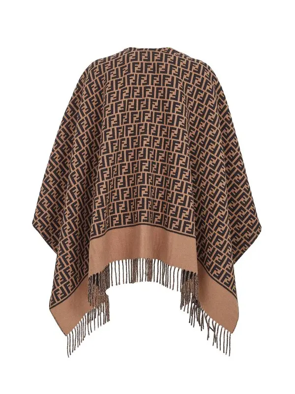 Fendi Wool And Cashmere Poncho