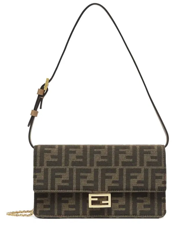 Fendi Baguette" Wallet - Brown