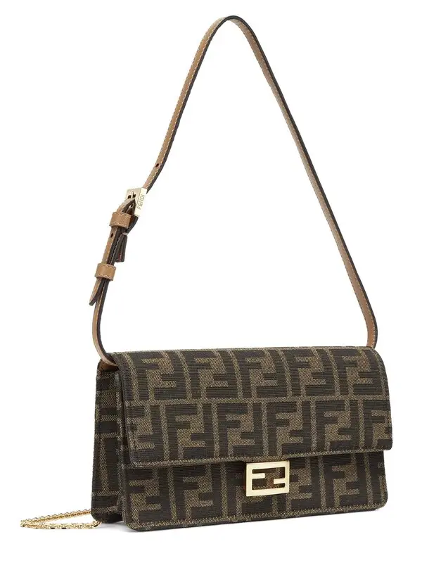 Fendi Baguette" Wallet - Brown