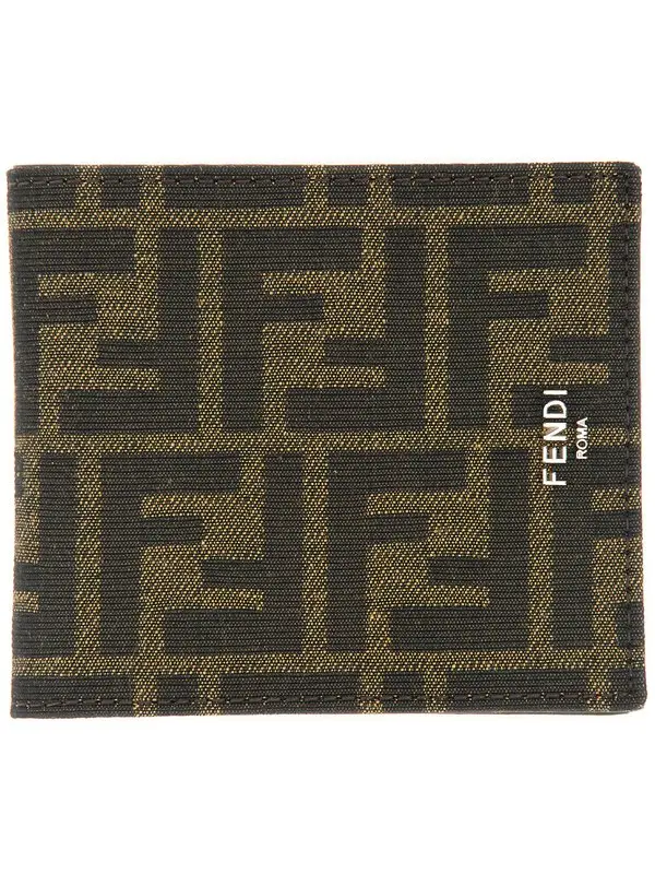 Fendi Bifold Wallet "ff - Brown