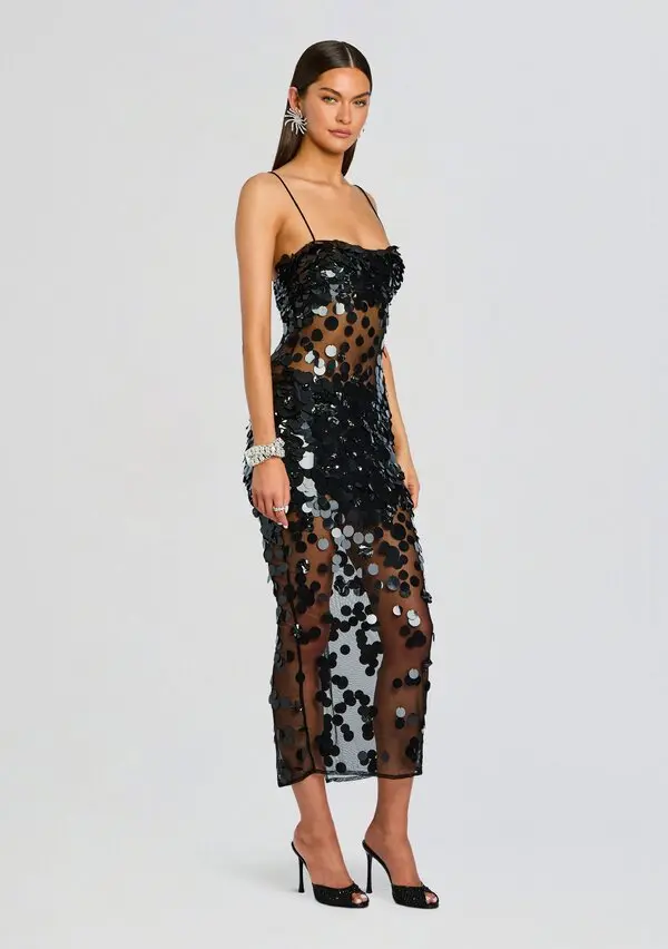 Retrofete Mischa Sequin Dress - Black