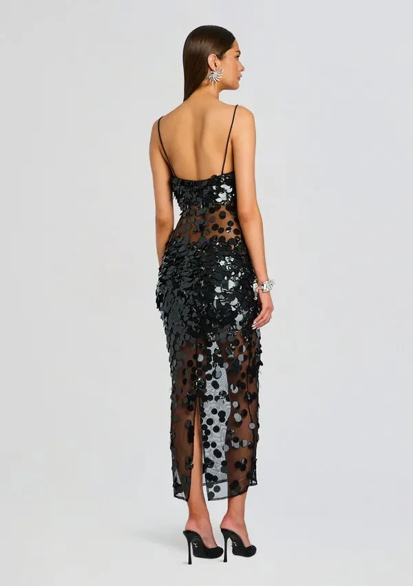 Retrofete Mischa Sequin Dress - Black