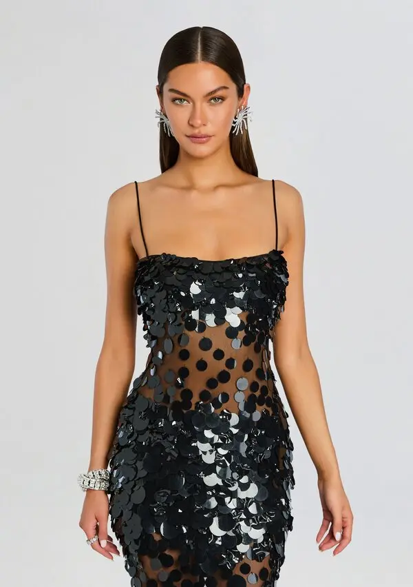 Retrofete Mischa Sequin Dress - Black
