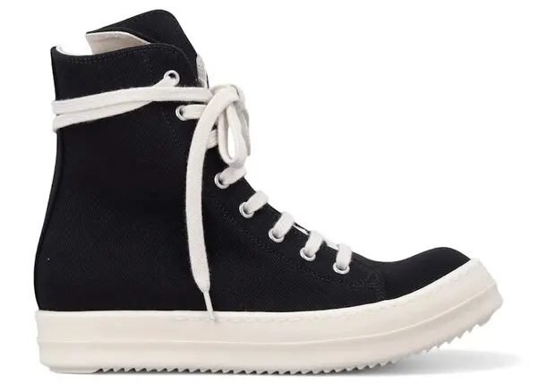 Rick Owens Temple Vegan High-top Sneakers - Black/milk
