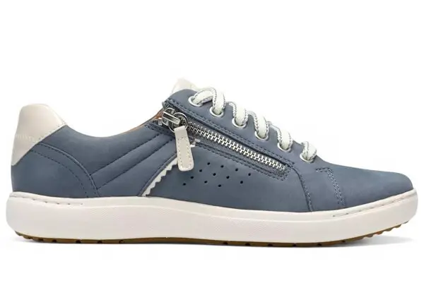 Clarks Nalle Zen Casual Sneakers - Blue Nubuck
