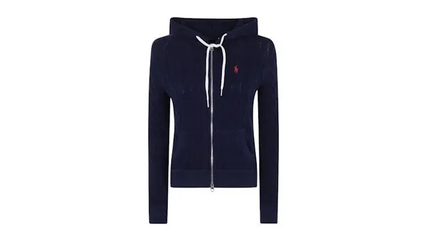 Polo Ralph Lauren Long Sleeve Full Zip Hoodie - Navy Blue