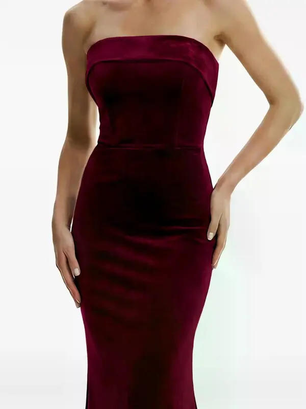 FRAMBOISE Strapless Amos Dress