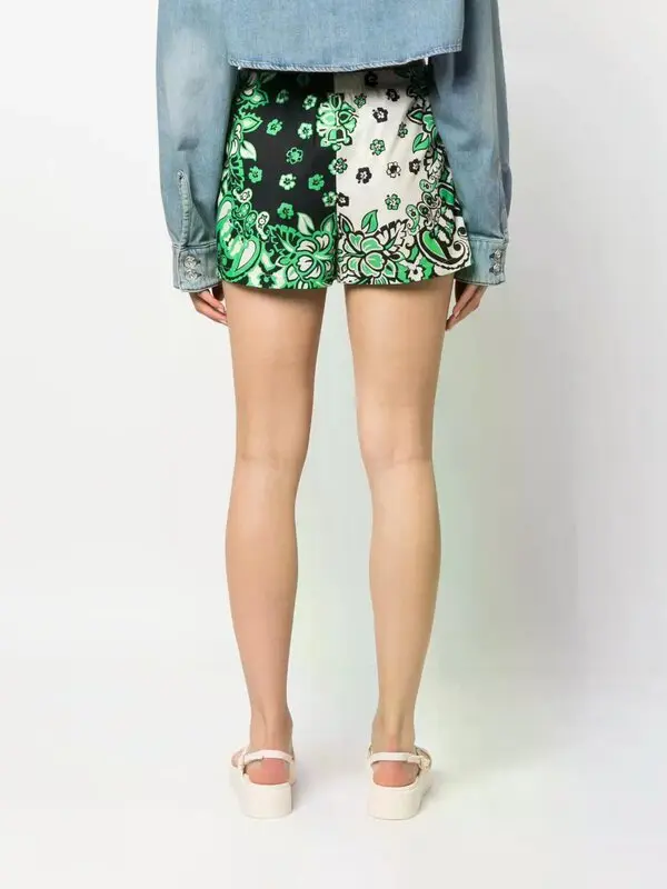 Red Valentino Floral-print Drawstring Shorts