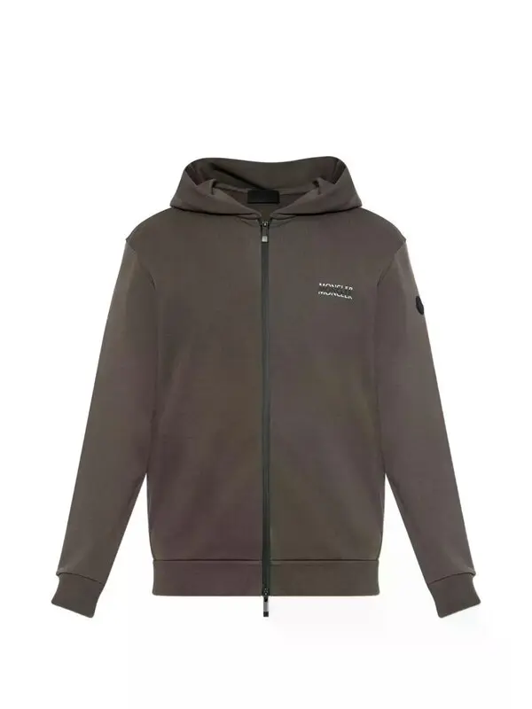 Moncler Zip-up Hoodie - Brown