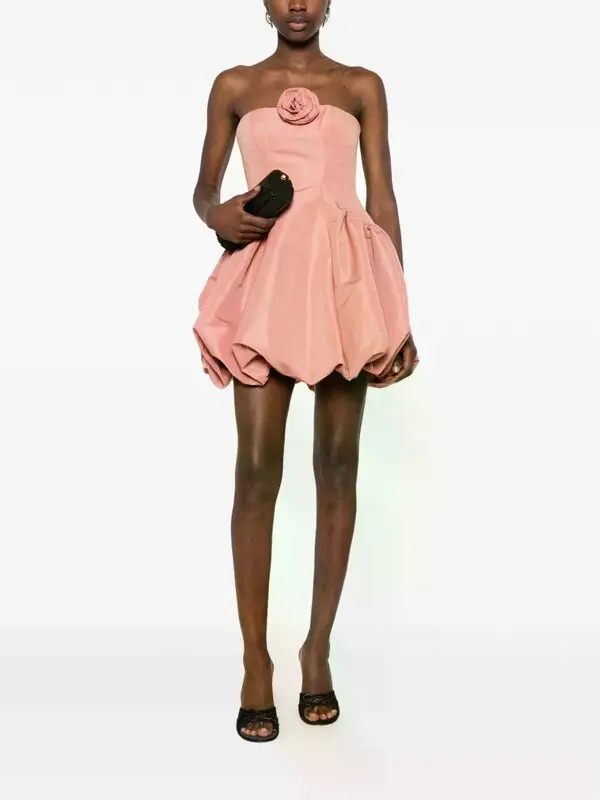 Cult Gaia Floral Bubble Mini Dress