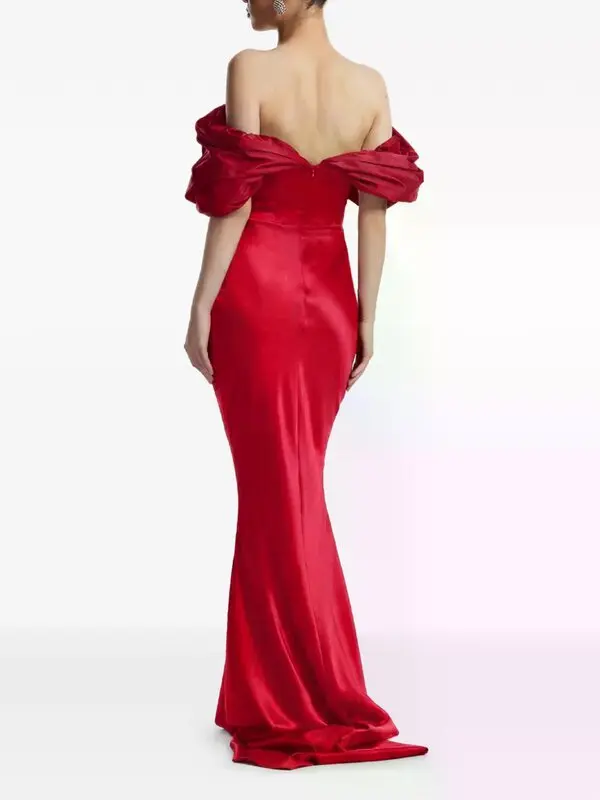 FRAMBOISE Kamari Off-shoulder Gown