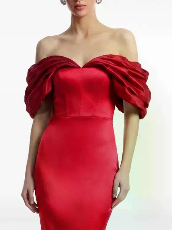 FRAMBOISE Kamari Off-shoulder Gown