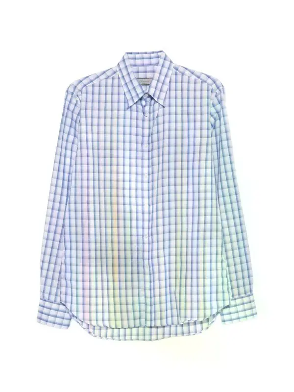 Canali Check Shirt - Blue