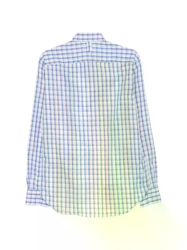 Canali Check Shirt - Blue