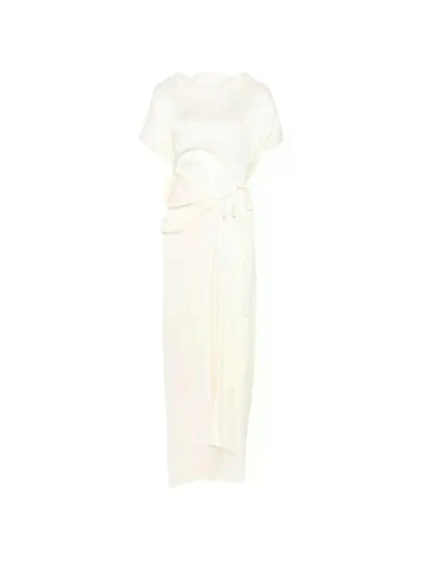 Bondi Born Sleeveless Boat Neck Maxi Dress With Pearl Tie Detail