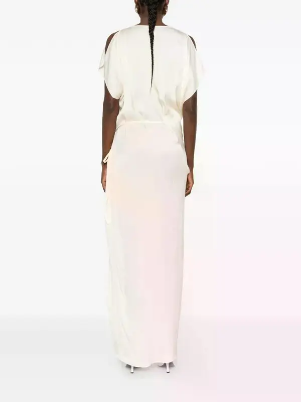 Bondi Born Sleeveless Boat Neck Maxi Dress With Pearl Tie Detail