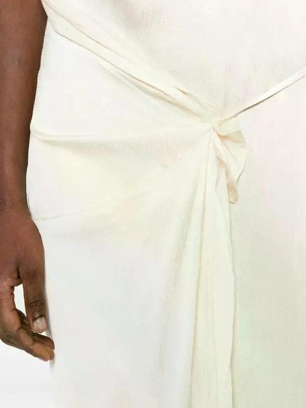 Bondi Born Sleeveless Boat Neck Maxi Dress With Pearl Tie Detail
