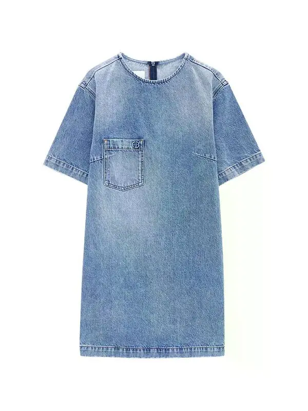 ANINE BING Tulah Mini Dress - Blue