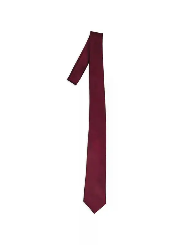 Saint Laurent Satin Neck Tie - Red