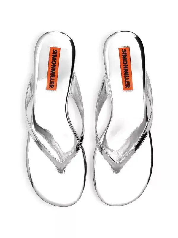 SIMONMILLER Riviera Flat Sandals - Silver