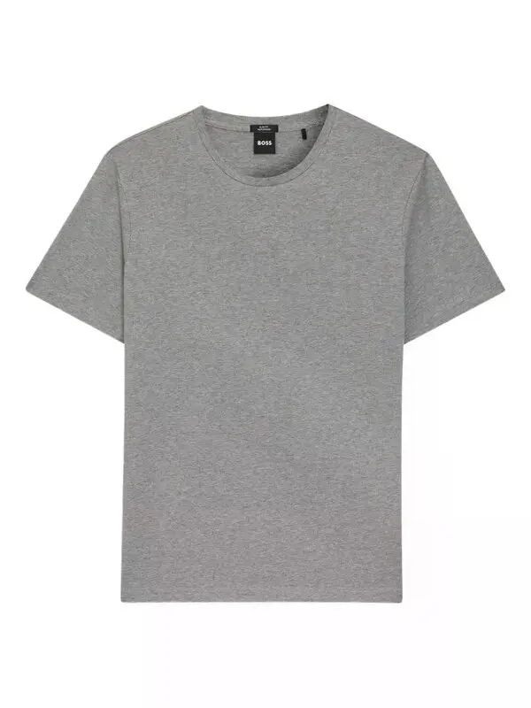 BOSS Crew-neck Cotton T-shirt - Grey
