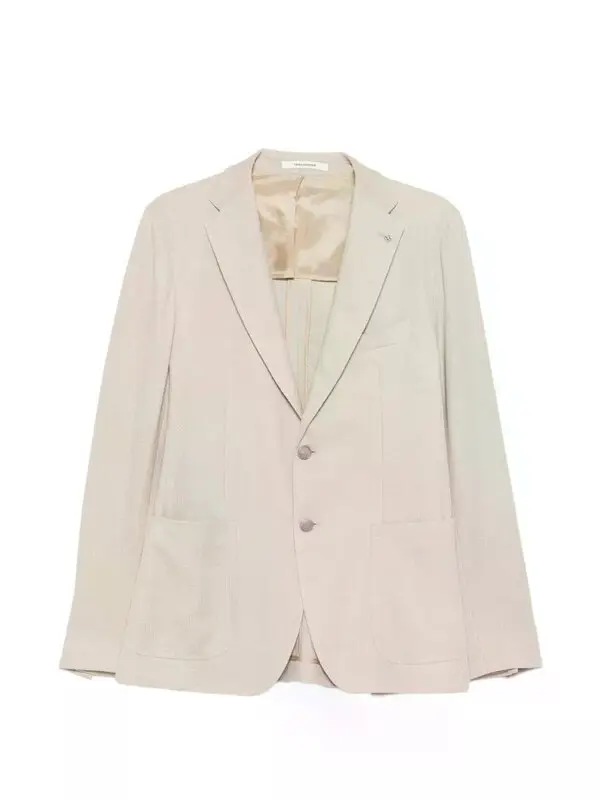 Tagliatore Textured Two-button Blazer - Neutrals
