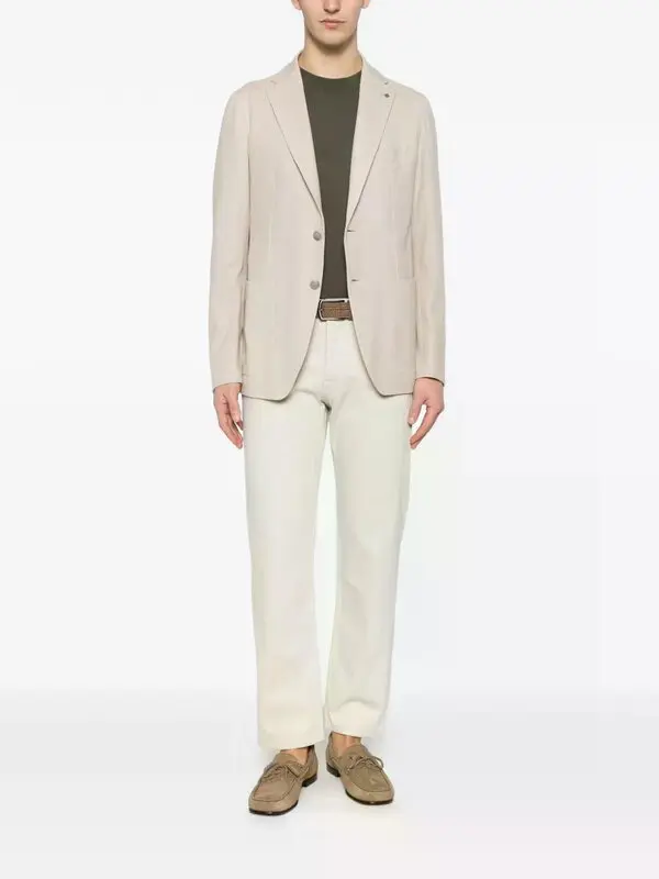 Tagliatore Textured Two-button Blazer - Neutrals