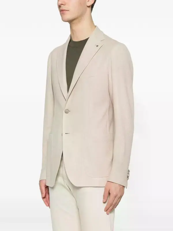 Tagliatore Textured Two-button Blazer - Neutrals