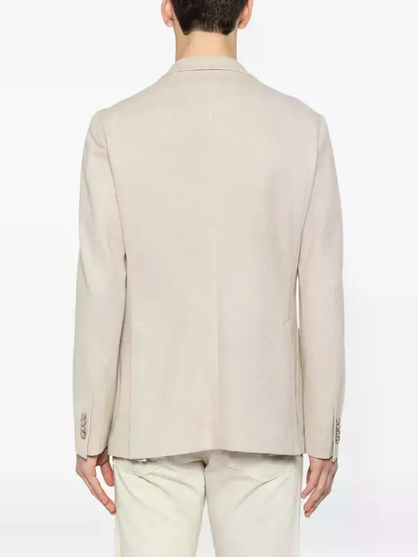 Tagliatore Textured Two-button Blazer - Neutrals